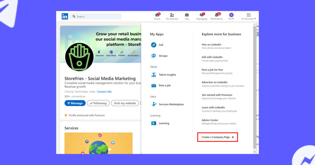 How to create a professional LinkedIn account for Business